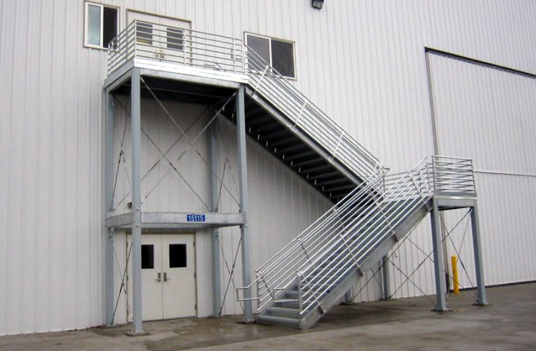 Industrial Steel Stair Towers | Design and Fabrication | FCPmezzanine.com
