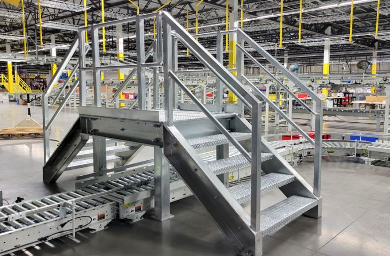 Crossover Stairs | Mezzanine Accessories | FCPmezzanine.com